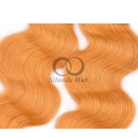 China Orange Body Wave Remy Human Hair Bundles 10-28 Inch Double Wefted Sew In Weave for sale
