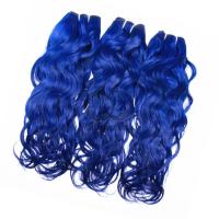China Blue Water Wave Remy Human Hair Bundles 10-28 Inch Sew In Weave Brazilian Bundle Deals for sale