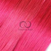 China Pink Straight Remy Human Hair Bundles 10-28 Inch Sew In Weave Brazilian Bundle Deals for sale
