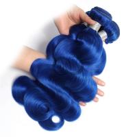 China Blue Body Wave Remy Human Hair Bundles 3 Bundles Per Set 10 to 28 Inch Sew In Weave Brazilian for sale