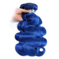 China Blue Body Wave Remy Human Hair Bundles 3 Bundles Per Set 10 to 28 Inch Sew In Weave Brazilian for sale