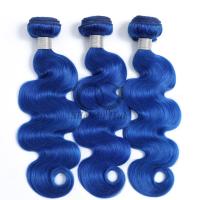 China Blue Body Wave Remy Human Hair Bundles 3 Bundles Per Set 10 to 28 Inch Sew In Weave Brazilian for sale