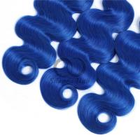China Blue Body Wave Remy Human Hair Bundles 3 Bundles Per Set 10 to 28 Inch Sew In Weave Brazilian for sale