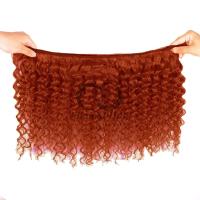China Ginger Orange Deep Wave Remy Human Hair Bundles 10-28 Inch Brazilian Sew In Weave 3 Bundles Per Set for sale