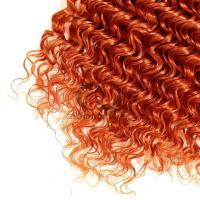 China Ginger Orange Deep Wave Remy Human Hair Bundles 10-28 Inch Brazilian Sew In Weave 3 Bundles Per Set for sale