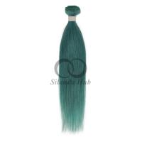 China Green Straight Remy Human Hair Bundles 10-28 Inch Brazilian Sew In Weave 3 Bundles for sale
