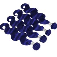 China Blue Body Wave Remy Human Hair Bundles Sew In Weave Brazilian 3 Bundles 10-28 Inch for sale