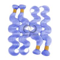 China Purple Body Wave Remy Human Hair Bundles 10-28 Inch Brazilian Sew In Weave 3 Bundles Set for sale