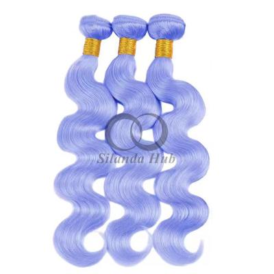 China Purple Body Wave Remy Human Hair Bundles 10-28 Inch Brazilian Sew In Weave 3 Bundles Set for sale