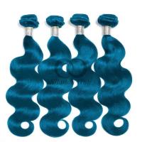 China Green Body Wave Remy Human Hair Bundles Sew In Weave Brazilian 3 Bundles 10-28 Inch for sale