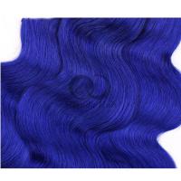 China T1B Blue Body Wave Remy Human Hair Bundles 10-28 Inch Brazilian Weave 3 Bundles for sale