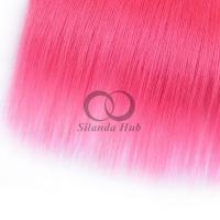 China Remy Human Hair Bundles Straight #T1B Pink Brazilian Weave 10-28 Inch 3 Bundles for sale