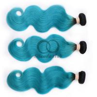 China T1B Blue Body Wave Remy Human Hair Bundles 3 Bundles Per Set 10 to 28 Inch Brazilian Weave for sale