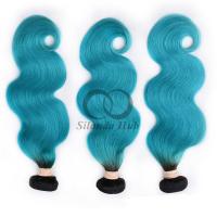 China T1B Blue Body Wave Remy Human Hair Bundles 3 Bundles Per Set 10 to 28 Inch Brazilian Weave for sale
