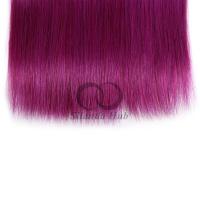 China T1B Purple Straight Remy Human Hair Bundles Sew In Weave Brazilian 10-28 Inch 3 Bundles for sale