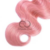 China T1B Pink Body Wave Remy Human Hair Bundles 10-28 Inch Brazilian Sew In Weave 3 Bundles for sale