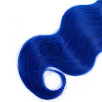 China T1B Blue Body Wave Remy Human Hair Bundles 3 Bundles Per Set 10 to 28 Inch Brazilian Sew In Weave for sale