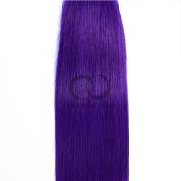 China Brazilian Remy Human Hair Bundles Straight #T1B Purple 10-28 Inch Double Wefted Sew In for sale