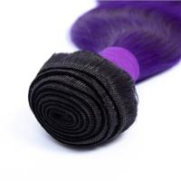 China T1B Purple Body Wave Remy Human Hair Bundles 10-28 Inch Brazilian Sew In Weave 3 Bundles for sale
