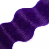 China T1B Purple Body Wave Remy Human Hair Bundles 10-28 Inch Brazilian Sew In Weave 3 Bundles for sale
