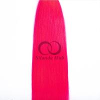 China Straight Remy Human Hair Bundles #T1B Pink Brazilian Weave 10-28 Inch 3 Bundles for sale