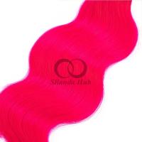 China T1B Pink Body Wave Remy Human Hair Bundles 3 Bundles Per Set 10 to 28 Inch Brazilian Sew In Weave for sale