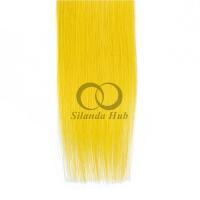China T1B Yellow Straight Remy Human Hair Bundles Sew In Weave Brazilian 3 Bundles 10-28 Inch for sale