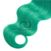 China T1B Green Body Wave Remy Human Hair Bundles Sew In Weave 10 to 28 Inch Brazilian Bundle Deals for sale