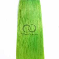 China T1B Green Straight Remy Human Hair Bundles Sew In Weave Brazilian Bundle Deals 10-28 Inch for sale