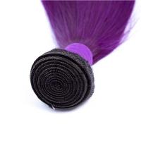 China Straight Remy Human Hair Bundles Sew In Weave Brazilian #T1B Purple 10-28 Inch 3 Bundles for sale