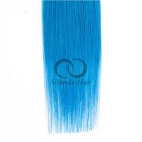 China T1B Blue Straight Remy Human Hair Bundles Sew In Weave Brazilian 10-28 Inch 3 Bundles for sale