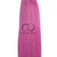 China T1B Pink Straight Remy Human Hair Bundles Sew In Weave Brazilian 3 Bundles 10-28 Inch for sale