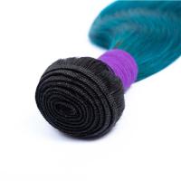 China T1B Blue Body Wave Remy Human Hair Bundles 3 Bundles Per Set 10 to 28 Inch Brazilian Sew In Weave for sale