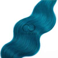 China T1B Blue Body Wave Remy Human Hair Bundles 3 Bundles Per Set 10 to 28 Inch Brazilian Sew In Weave for sale