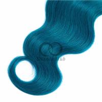 China T1B Blue Body Wave Remy Human Hair Bundles 3 Bundles Per Set 10 to 28 Inch Brazilian Sew In Weave for sale