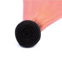 China Straight Remy Human Hair Bundles #T1B Pink Brazilian Weave 10-28 Inch 3 Bundles for sale