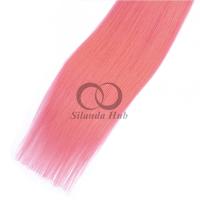 China Straight Remy Human Hair Bundles #T1B Pink Brazilian Weave 10-28 Inch 3 Bundles for sale