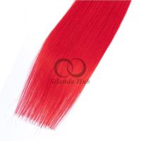 China T1B Red Straight Remy Human Hair Bundles Sew In Weave Brazilian Bundle Deals 10-28 Inch 3 Bundles for sale