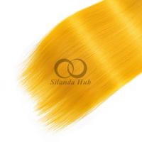 China Straight Remy Human Hair Bundles #T1B/Orange Brazilian Weave 10-28 Inch 3 Bundles for sale