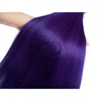 China T1B Purple Straight Remy Human Hair Bundles 10-28 Inch Brazilian Sew In Weave 3 Bundles for sale