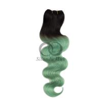 China T1B Green Body Wave Remy Human Hair Bundles Sew In Weave Brazilian 10-28 Inch 3 Bundles for sale