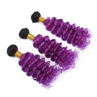 China Remy Human Hair Deep Wave Bundles 10-28 Inch Brazilian Sew In Weave 3 Bundles Per Set for sale