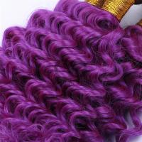 China Remy Human Hair Deep Wave Bundles 10-28 Inch Brazilian Sew In Weave 3 Bundles Per Set for sale
