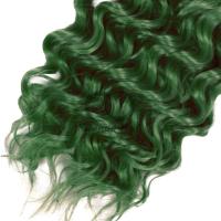 China T1B Green Deep Wave Remy Human Hair Bundles Brazilian Sew In Weave 10-28 Inch 3 Bundles for sale