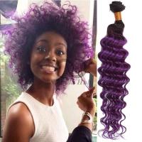 China Remy Human Hair Deep Wave Bundles 10-28 Inch Brazilian Sew In Weave 3 Bundles Per Set for sale