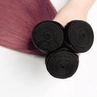 China Straight Remy Human Hair Bundles #T1B Pink Brazilian Weave 10-28 Inch 3 Bundles for sale