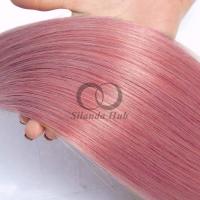 China Straight Remy Human Hair Bundles #T1B Pink Brazilian Weave 10-28 Inch 3 Bundles for sale