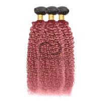 China Remy Human Hair Bundles Kinky Curly Brazilian Weave 10-28 Inch 3 Bundles for sale