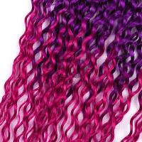 China T1B Purple Rose Red Kinky Curly Remy Human Hair Bundles 14-28 Inch Brazilian Weave for sale
