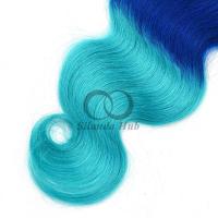 China T1B Blue Light Blue Body Wave Remy Human Hair Bundles 14-28 Inch Sew In Weave Brazilian Bundle Deals for sale